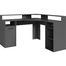 ByLiving Gamingtisch &raquo;Fox&laquo; Breite 139 cm, moderner Eck-Schreibtisch grau B/H/T: 139cm x 91cm x 139cm