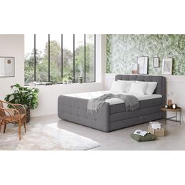COTTA Boxspringbett &raquo;Fort mit Bettkasten, inkl. Topper&laquo; erh&auml;ltlich in verschiedenen Breiten (160cm, 180cm & 200cm) grau 100% POLYESTER (PES) Struktur 