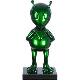 Gilde Skulptur &raquo;Skulptur Alien auf Base&laquo; Kunstharz B/H/T: 30cm