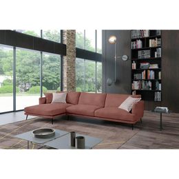 Egoitaliano Ecksofa &raquo;Sophia, Designsofa mit extrakomfortablem Sitzkomfort, Breite 274cm&laquo; mit Daunenfederung, L-Form braun B/H/T: 274cm x 77cm x 154cm, Luxus-