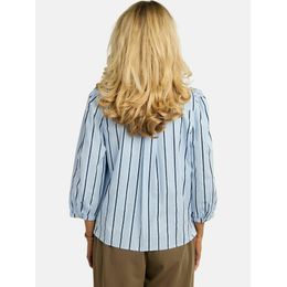 Damen Blusentop "Libert&eacute; Essentiel Shirt FLORA", blau, Gr. XL, LIBERT&Eacute; ESSENTIEL, Obermaterial: 100% Baumwolle, Blusen