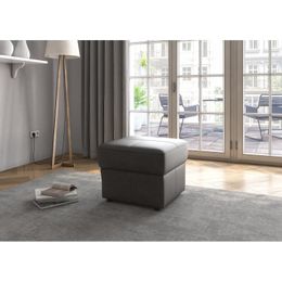 Sit & More sit&more Hocker &raquo;Freetown&laquo; auf Gleitern grau B/H/T: 59cm x 48cm x 59cm, Luxus-Microfaser