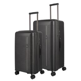 Travelite Herren Travelite Trolleyset &raquo;ROOMER Trunk 2-teilig&laquo; Volumenerweiterung &ndash; ideal f&uuml;r Hand- und Aufgabegep&auml;ck schwarz Einheitsgr&ouml;&szlig;e