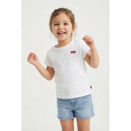 Levi's Kids M&auml;dchen Levi's Kids T-Shirt &raquo;LVG BATWING CHEST HIT TEE&laquo; mit kleinem Logo-Badge wei&szlig; 12M (80)
