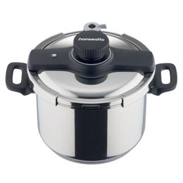 Schnellkochtopf &raquo;Hanseatic&laquo; 4 Stk. tlg. Edelstahl 18/10 silber 6 l + &Oslash; 22cm