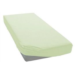 Spannbettlaken bellana, gr&uuml;n, Jersey, Obermaterial: 97% Baumwolle, 3% Elasthan, Bettlaken, "bellana Luxuszwirn mit Elasthan, Jersey 175 g/m&sup2;,