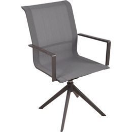 Garden Pleasure Drehstuhl &raquo;ADRIA&laquo; (Set) 2 Stk.180 &deg; grad drehbar Kunststoff, Polyester, Stahl B/H/T: 54cm x 95cm x 63cm, 2 Stk., Polyester