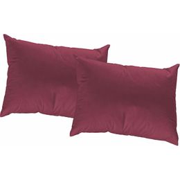 WIRTH Dekokissen &raquo;SUNBONE&laquo; Kissenh&uuml;lle ohne F&uuml;llung, 2 St&uuml;ck lila Polyester B/L: 40cm x 40cm, 2 Stk.