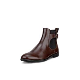 Ecco Damen Chelseaboots &raquo;Ecco DRESS CLASSIC 15&laquo; Schlupfboots, Stiefelette, Business-Boots mit Stretcheins&auml;tze braun 37
