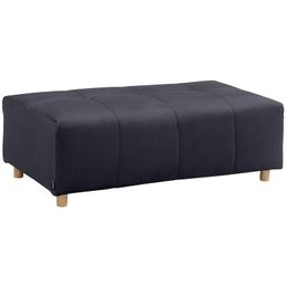 Home Affaire Polsterhocker &raquo;Scania&laquo; passend zum Ecksofa "Scania" grau Microfaser (100% Polyester);Struktur fein (100% Polyester);Samtoptik (100% 