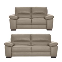 Calia italia Polstergarnitur &raquo;Gaia, hochwertige Garnitur aus 2-Sitzer und 3-Sitzer, edles Design&laquo; Set, 2 Stk. tlg. Ledergarnitur, in zwei hochwertigen