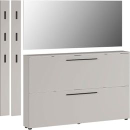 Germania Garderoben-Set &raquo;GW-Utah&laquo; Set, 4 Stk. tlg. grau Einheitsgr&ouml;&szlig;e