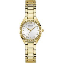 Guess Damen Quarzuhr &raquo;CHARLOTTE&laquo; Armbanduhr, Damenuhr, Edelstahlarmband, Mineralglas, analog gold Einheitsgr&ouml;&szlig;e
