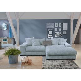 GUTMANN FACTORY Ecksofa blau 100% Polyester B/H/T: 280cm x 57cm x 190cm, Cord