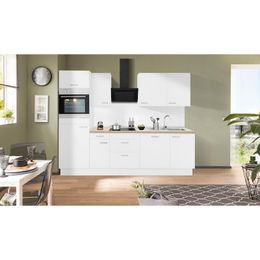 Optifit K&uuml;chenzeile &raquo;Parma&laquo; ohne E-Ger&auml;te, Breite 270 cm wei&szlig; B/H/T: 270cm x 60cm