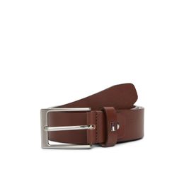 Tommy Hilfiger Herren Lederg&uuml;rtel "LAYTON 3.5 ADJ", braun, Gr. 90, unifarben, Rindsleder, G&uuml;rtel, mit Label-Pin