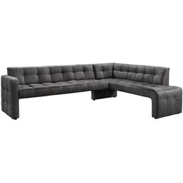 Essbank, B:265cm H:83cm T:199cm, grau, exxpo - SOFA FASHION, K&uuml;che, Sitzb&auml;nke, "Barista, bequem und elegant, hohe Bodenfreiheit", Eckbank Barista