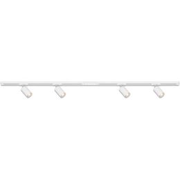 Briloner Leuchten Schienensystem-Sets &raquo;RAIL&laquo; GU10 9 Stk. Schienensystem Rail 1,5 m Wei&szlig; max. 9W Decke Wohnzimmer B&uuml;ro K&uuml;che &Oslash; 5,5cm H: 14,5cm, 9 Stk.