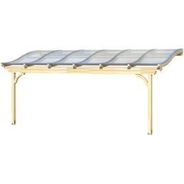 Skan Holz Terrassendach &raquo;Verona&laquo; Leimholz braun Polycarbonat (PC) B/H/T: 648cm x 322cm x 389cm