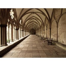 papermoon Fototapete &raquo;Cathedral Archway&laquo; glatt bunt Vlies B/L: 4m x 2,6m, Bahnen: 8 Stk.