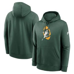 Nike Damen Kapuzenpullover "Nike Hoodie Green Bay Packers Nike Club Fleece", gr&uuml;n, Gr. S, 80% Baumwolle, 20% Polyester, Pullover