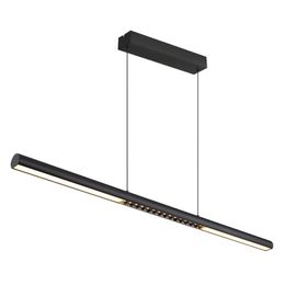 Globo LIGHTING H&auml;ngeleuchte &raquo;CODY&laquo; LED-Modul 1 Stk. Warmwei&szlig; H&auml;ngelampe Esszimmer-Leuchte Esstischleuchte Wohnzimmer schwarz H: 150cm, 1 Stk.