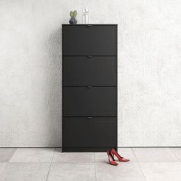 Home Affaire Schuhschrank &raquo;Shoes Schuhaufbewahrung, Schuhkommode, Schuhregal, staurum&laquo; mit vier Klappen, modern, 2 B&ouml;den, H&ouml;he 162 cm, ca. 24 Paar 