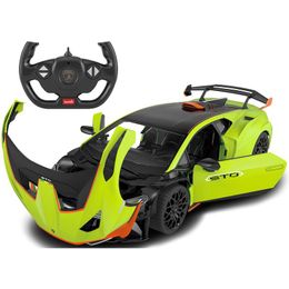 Jamara RC-Auto &raquo;Deluxe Cars, Lamborghini Hurac&aacute;n STO 1:14, gr&uuml;n - 2,4 GHz&laquo; mit LED-Lichtern gr&uuml;n Einheitsgr&ouml;&szlig;e RC-Auto