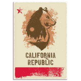 Artland Wandbild &raquo;Kalifornische Republik&laquo; 1 Stk. tlg. als Alubild, Leinwandbild, Poster, Wandaufkleber in verschied. Gr&ouml;&szlig;en beige B/H/T: 90cm x 130cm, 