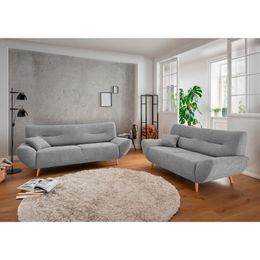 Home Affaire Polstergarnitur &raquo;Drago, modern und zeitlos, aktuelle Formensprache, komfortabel&laquo; Set, 3-Sitzer und 2-Sitzer, 2 Stk. tlg. als Sessel/