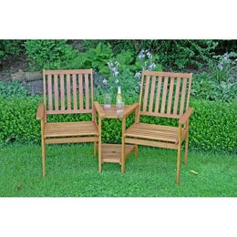 Garden Pleasure Gartenbank &raquo;Edison&laquo; braun Holz B/H/T: 160cm x 96cm x 77cm