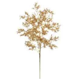 I.GE.A. Kunstzweig &raquo;LED-Dekozweig Ahorn&laquo; Batteriebetrieben Zweig mit Timer Warmwei&szlig; Herbstliche Kunstblume gold Polyester B/H/L: 45cm x 95cm x 22cm