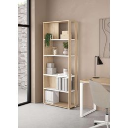Regal Home Affaire, B:79,6cm H:204,7cm T:34,3cm, wei&szlig;, Holzwerkstoff, Kinderzimmer, Regale, "Sign Ablageregal, Aktenregal, Standregal, Wandregal,