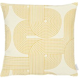 Apelt Dekokissen &raquo;Nova&laquo; gelb Obermaterial: 90% Polyester, 10% Viskose B/L: 46cm x 46cm, 1 Stk.
