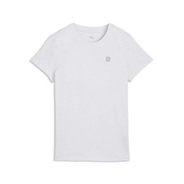 Puma Damen T-Shirt "Essentials Elevated T-Shirt Damen", wei&szlig;, Gr. XS, clean, Obermaterial: 100% Baumwolle. Rippe: 80% Baumwolle, 20% Polyester, Shirts