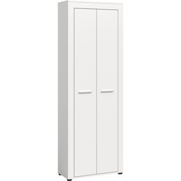 Garderobenschrank OTTO HOME, B:64cm H:191cm T:35cm, wei&szlig;, Holzwerkstoff, Flur, Schr&auml;nke, "AOSTA, H&ouml;he 191cm, 2 T&uuml;ren, 1 Boden, 1 Kleiderstange",