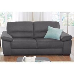 Calia italia 2-Sitzer &raquo;Gaia, Sofa im edlen Design und mit erstklassigem Sitzkomfort&laquo; aus pflegeleichtem Luxus-Microfaser Ginevra Hydro Care grau Luxus