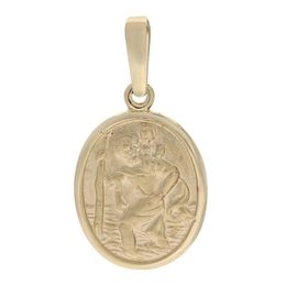 Firetti Damen Kettenanh&auml;nger &raquo;Schmuck Geschenk Gold 375 Halsschmuck Anh&auml;nger Christophorus&laquo; gold Gelbgold 375, 1,07 g