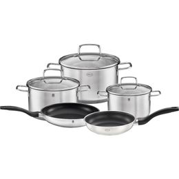 R&ouml;sle R&Ouml;SLE Topf-Set &raquo;Basic Line&laquo; Set, 1 Kochtopf &Oslash; 16/20/24 cm, 1x Bratpfanne &Oslash; 20 cm, 1x Bratpfanne &Oslash; 28 cm, 5 Stk. tlg. Edelstahl 18/10 silber 