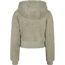 Urban Classics Damen Outdoorjacke "Urban Classics Damen Ladies Short Oversized Sherpa Jacket"softsalvia, Gr. XXXL, 100% Polyester, Jacken