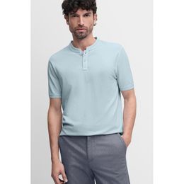 Cinque Herren T-Shirt &raquo;CILANO&laquo; Rundhalsausschnitt mit kurzer Knopfleiste, Relaxed Fit blau XL
