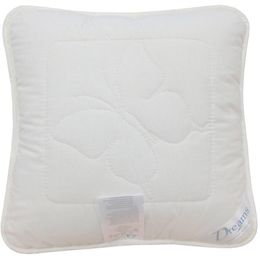 Dreams Naturfaserkissen &raquo;Classic Seide&laquo; 1 Stk. tlg. wei&szlig; Bezug: 100% Baumwolle. F&uuml;llung: 100% Polyester B/H/L: 40cm x 40cm, Baumwolle, 1 Stk.