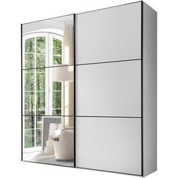 STAUD Schwebet&uuml;renschrank &raquo;Includo, Made in Germany&laquo; Mit Spiegelt&uuml;re und vier verschiedenen Ausstattungsvarianten wei&szlig; Holzwerkstoff wei&szlig;, B/H/T: 
