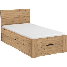 Rauch Bett &raquo;Einzelbett Doppelbett Stauraum FLEXX Breiten 90/140/180 cm&laquo; Einzelbett Doppelbett Stauraum FLEXX Breiten 90/140/180 cm braun Liegefl&auml;che 