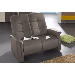 exxpo - sofa fashion 2-Sitzer &raquo;Tivoli, Kinosofa, bequem und komfortabel durch die Relaxfunktion&laquo; (2-sitzig), schmale Armlehnen, hohe R&uuml;ckenlehne grau 