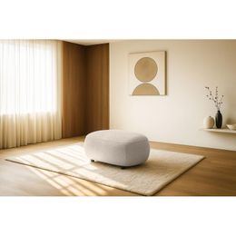 Home Affaire Polsterhocker &raquo;OSTRUP, Naturt&ouml;ne, Boucle oder Chenille&laquo; 90x64 cm, organische Form mit sanften Rundungen beige 100% PES B/H/T: 90cm x 42cm