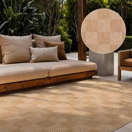 Teppich Ted Baker, B:120cm H:8mm L:170cm, beige, Polypropylen, Wohnzimmer, Teppiche, "Dorothy, Wendeteppich", Designteppich, Wetterfest,