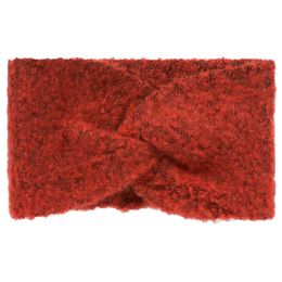 styleBREAKER Damen Stirnband "Feinstrick Stirnband meliert mit Twist Knoten", orange, Modisch, Obermaterial: 80% Viskose CV. 20% Wolle WO., M&uuml;tzen