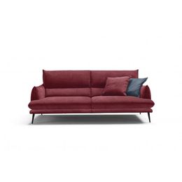 Egoitaliano 2,5-Sitzer &raquo;FUNNY, hochwertiges und aktuelles Design, bequeme R&uuml;ckenlehne&laquo; toller Sitzkomfort rot 100% Polyester B/H/T: 210cm x 90cm x 95cm, 