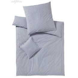 Elegante Bettw&auml;sche &raquo;Classico&laquo; 2 Stk. angenehmes Hautgef&uuml;hl blau Perkal, Obermaterial: 100% Baumwolle B/L: 135cm x 200cm, 1 Stk., 1 Stk., Perkal, B/L: 80cm x 
